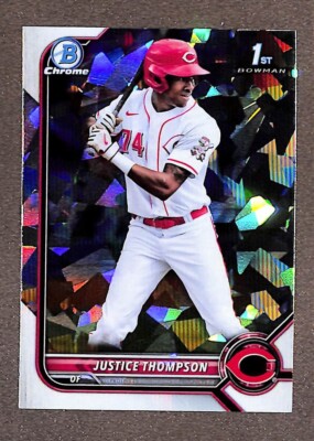 2022 Bowman Chrome Prospect #BCP-59 Justice Thompson 1st Atomic ...