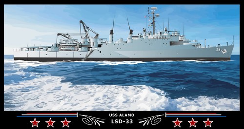 Navy Emporium USS Alamo LSD-33 Art Print | eBay