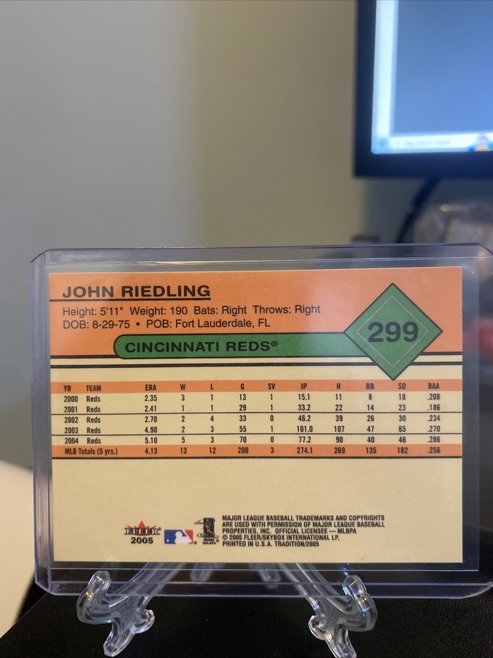 2005 Fleer Tradition John Riedling #299 | eBay