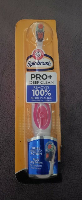 Arm & Hammer Spinbrush Pro Deep Clean Powered Toothbrush 2 Toothbrushes ...