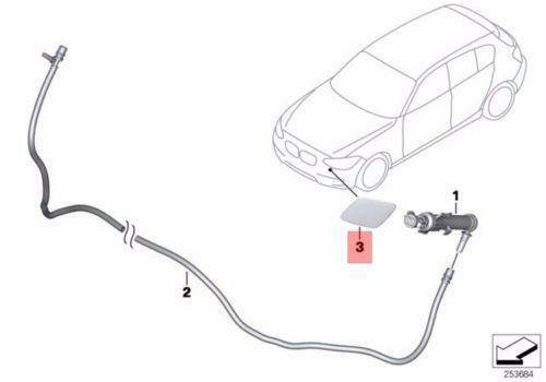 Genuine OEM BMW F80 F80n F82 F83 Cover Spray Nozzle Primed Left ...