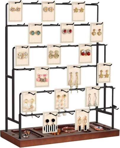 Jewelry Display for Vendors, Earring Display Stand for Selling ...