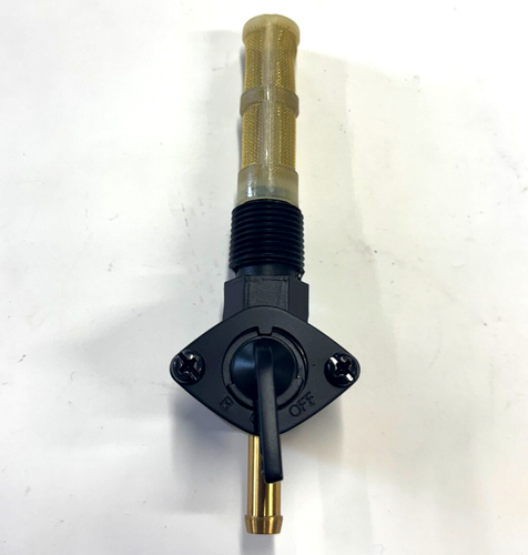 BLACK HIGH FLOW FUEL VALVE PETCOCK FOR HARLEY STRAIGHT DOWN OUTLET 3/8 ...
