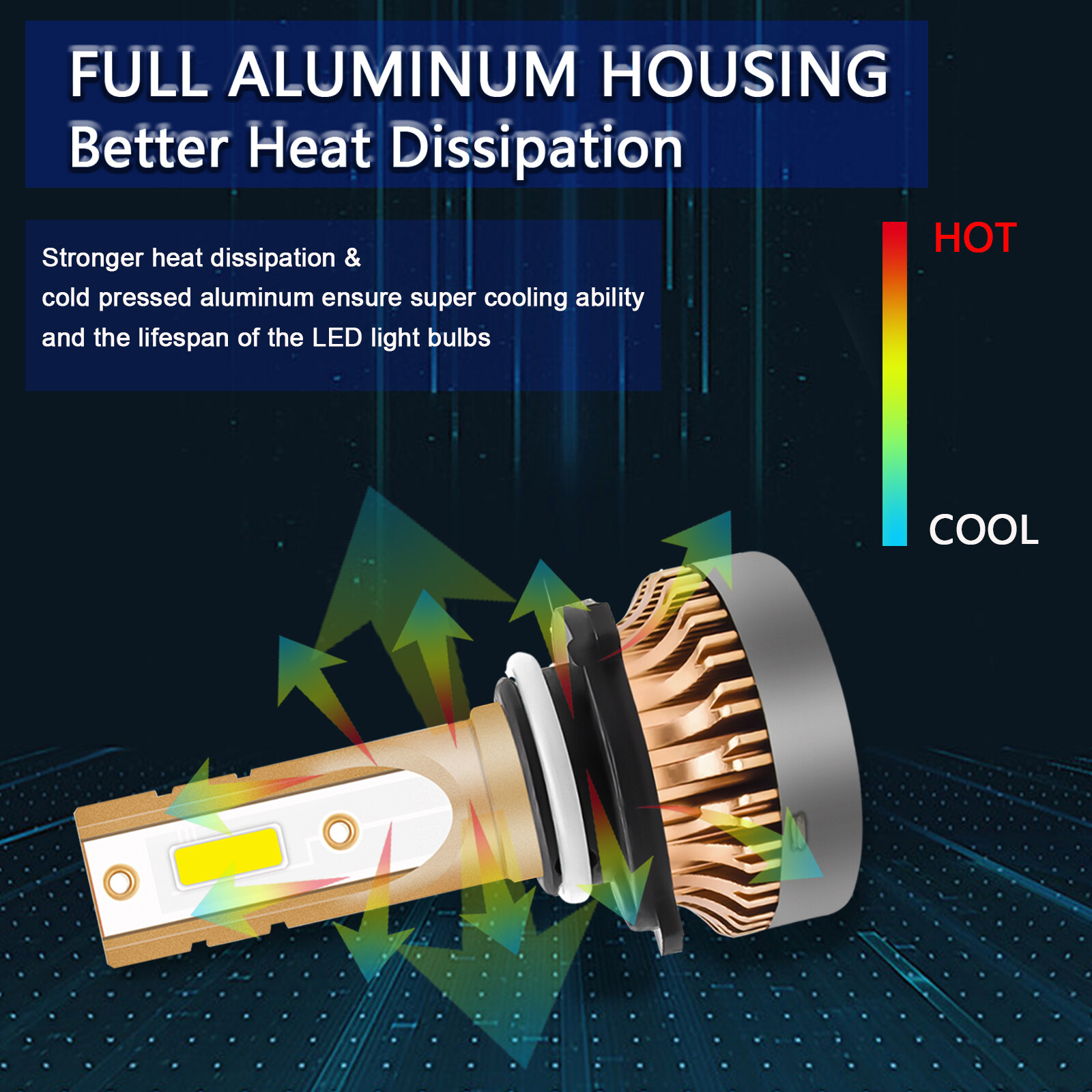 For Lexus IS RX ES Golden Yellow LED High Beam Headlights Daytime ...