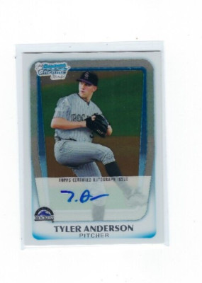 Tyler Anderson Autograph Card | eBay