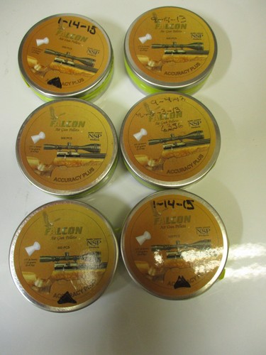 6 TINS OF 50O FALCON ACCURACY PLUS .177 CAL PELLETS 894421000288| eBay
