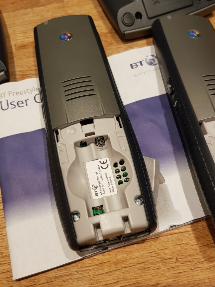 BT Freestyle 750 Base & Handset Answering Machine Grey Big Button Easy ...
