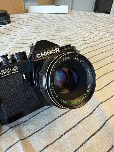 Chinon CE-3 Memotron 35mm SLR Vintage Camera Body With Lens | eBay UK