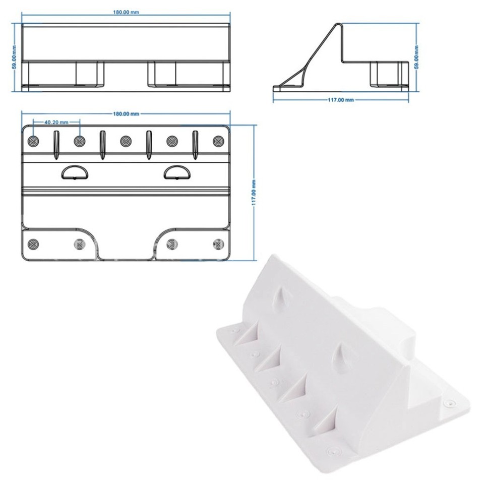 Right Angled Solar Panel Mount Bracket White Black Secure and Leak ...