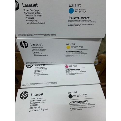 Set 4 Genuine Sealed HP 212X W2120XC W2121XC W2122XC W2123XC Toner ...
