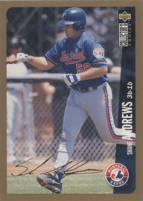 1996 Upper Deck Collector's Choice - Shane Andrews #208 Gold Foil ...