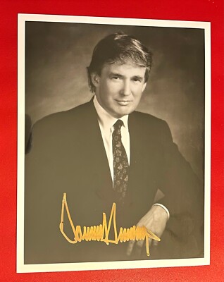 Donald Trump Autographed Photo 8x10 | eBay