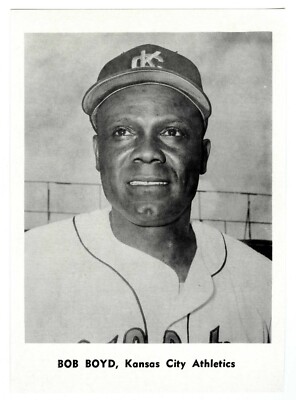 BOB BOYD~KANSAS CITY ATHLETICS~VINTAGE 1961 JAY PUBLISHING 5"x7 ...