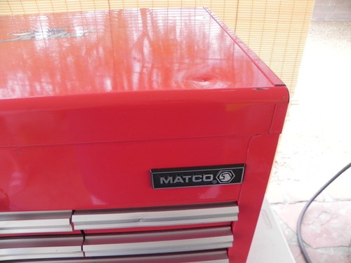 Vintage Matco MB651 EE Series 9 Drawer Heavy Duty Top Chest Red USA ...