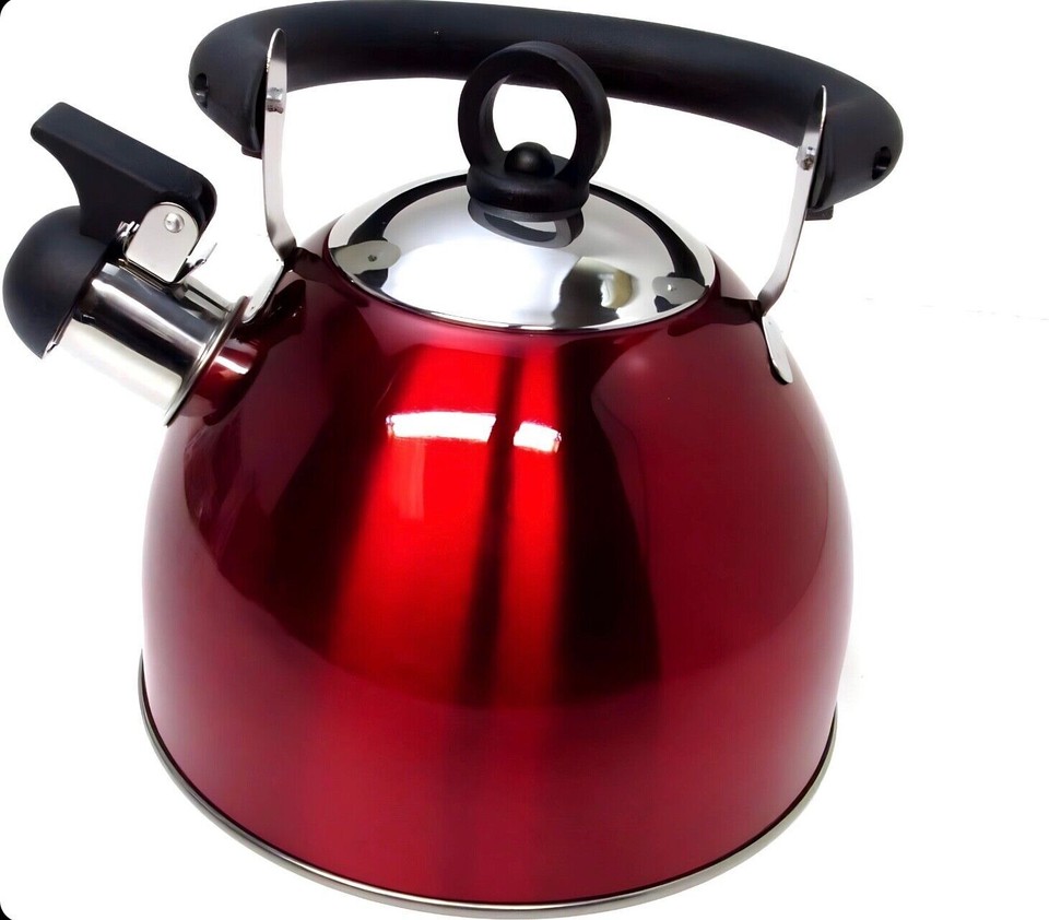 Induction Stove Top Whistling Kettle 3L Stainless Steel Camping Holiday ...