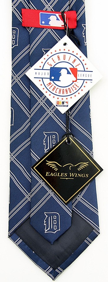 Detroit Tigers Men's Necktie MLB Baseball Officially Licensed Blue Neck ...