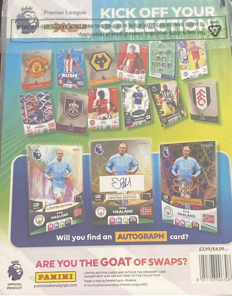 Panini Adrenalyn XL 2024 PL Kick Off Multipack Haaland Limited Edition ...
