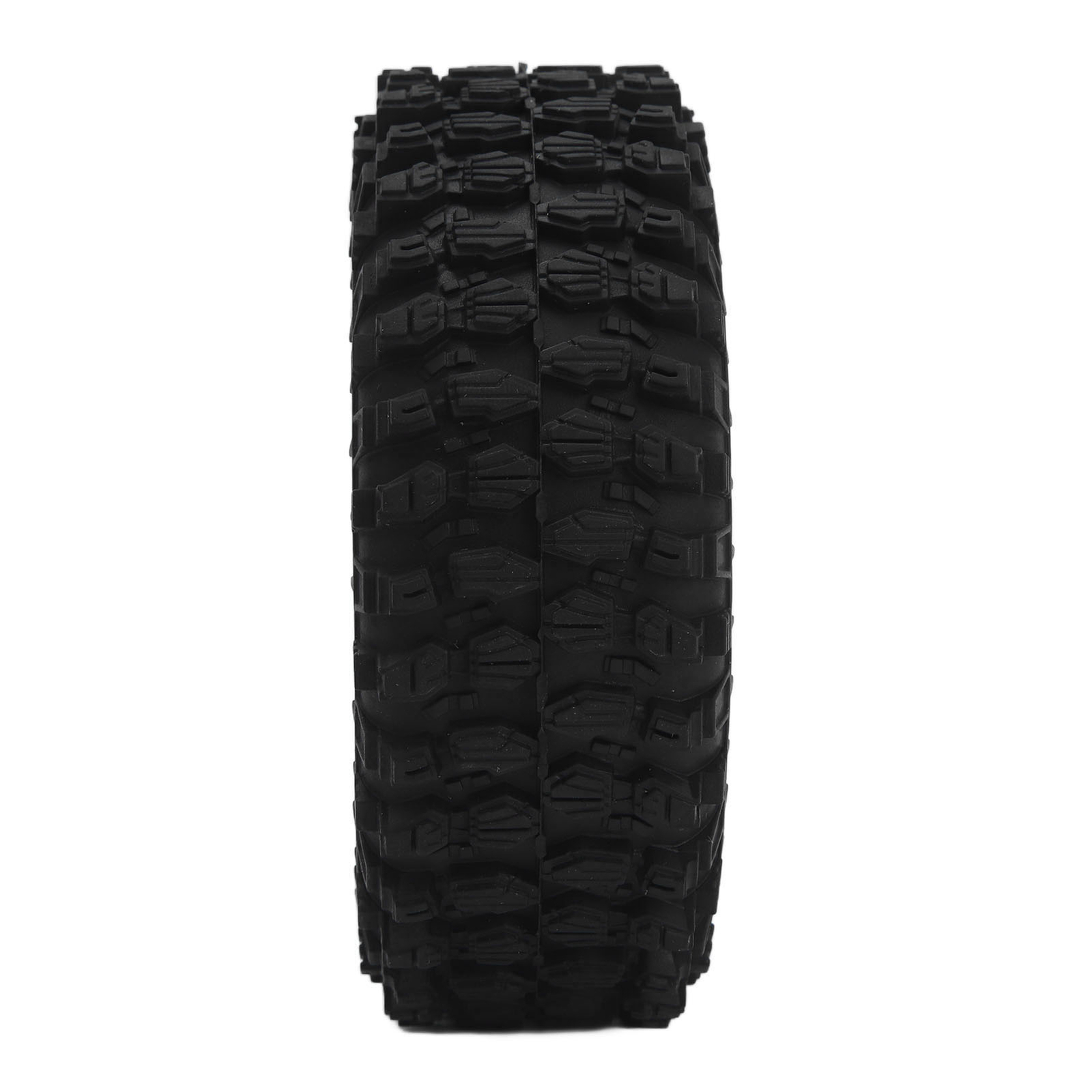 (Black)4PCS RC Car Tire Wheel 120mm 1.9in Rubber With 10 Spoke Nylon ...