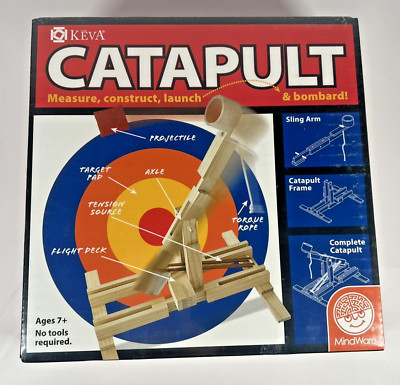 New KEVA EDU Contraptions Catapult MindWare Measure Construct Launch ...