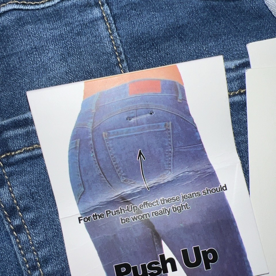 Jean’s High Rise Brand Red-seventy Denim Women’s Sz 48 Mid Blue With ...