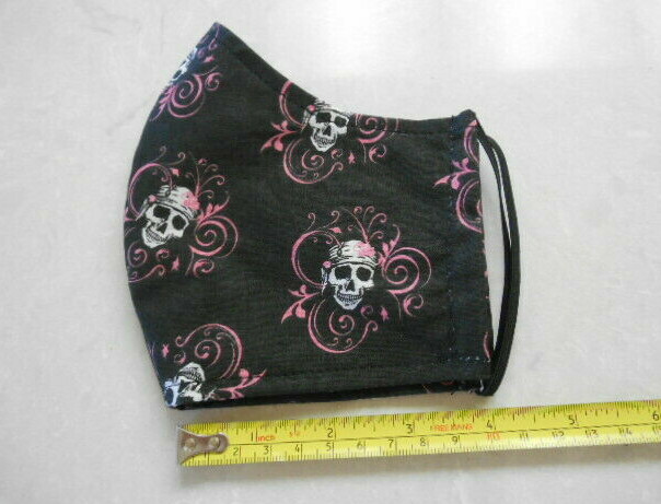 Handmade Fancy Female Pirate 100% Cotton Face Mask Adult Size USA | eBay