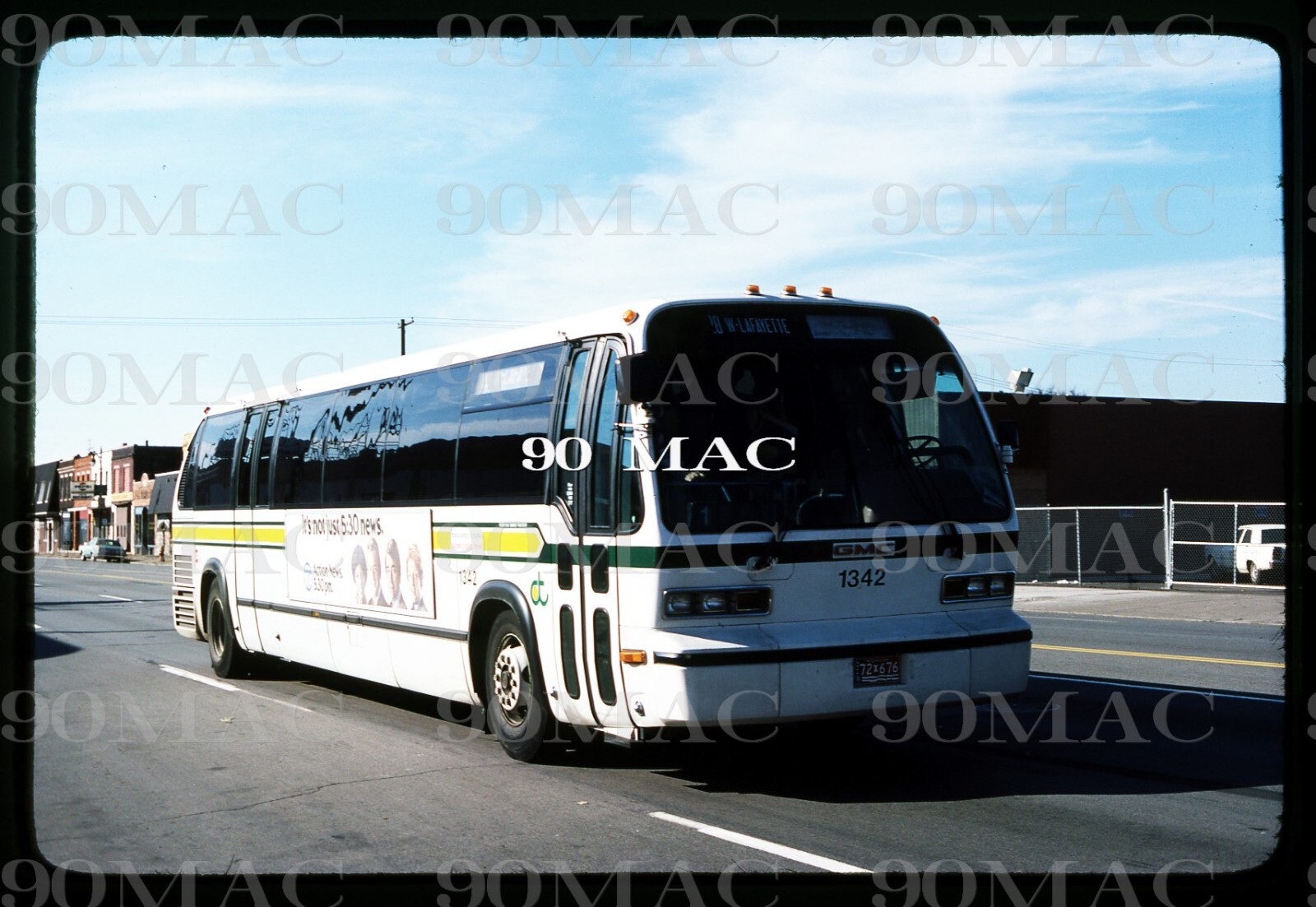 DETROIT TRANSIT-DT. GM RTS BUS #1342. Detroit (MI). Original Slide 1978 ...