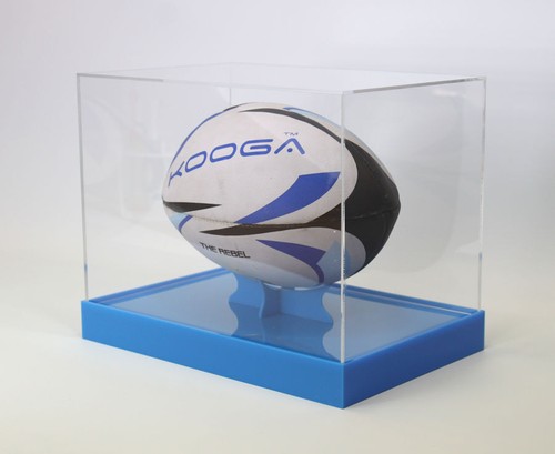 Rugby League Ball Display Case Signed Rugby Ball Stand Horizontal ...