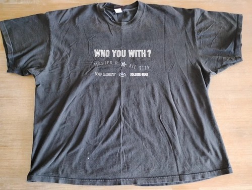 Who You With Master P T-Shirt, Size XXL -No Limit Soldier Gear box23 | eBay