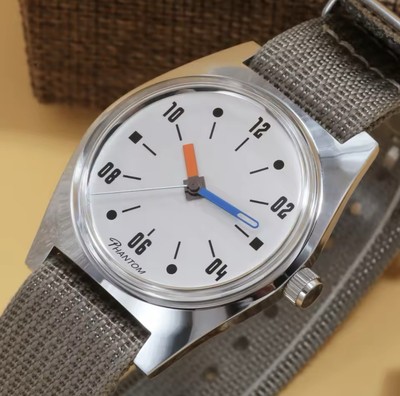 Phantom 7120 Hand-Wind Mechanical Watch Men 36mm Retro | eBay