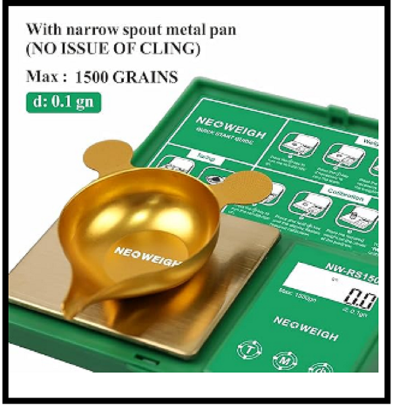 Reloading Scale Powder Scale for Reloading1500 Grains X 0.1Gn Digital ...
