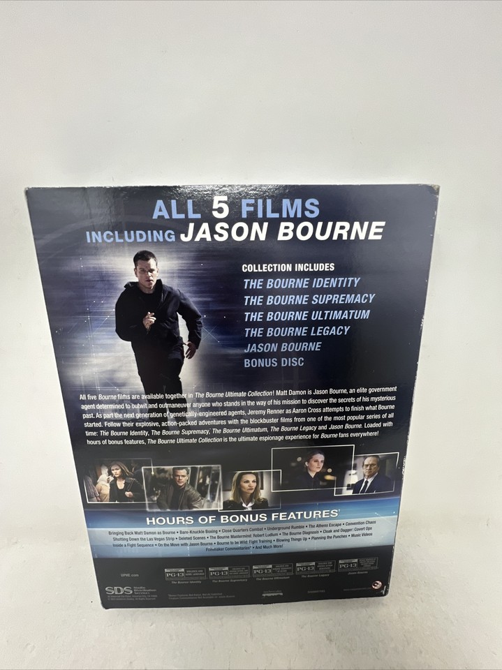 The Ultimate Bourne Collection - DVD Box Set 6-Discs 5 Movies+Bonus ...