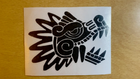 Aztec QUETZALCOATL Mayan KUKULKAN Sticker Decal, for laptop, Guitar ...
