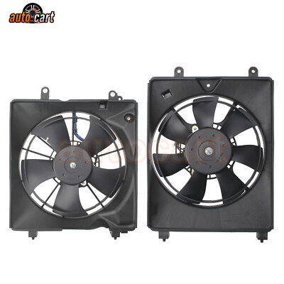Cooling Fans Assembly Set of 2 LH&RH For 2013-2017 Acura ILX 1.5L 2.0L ...