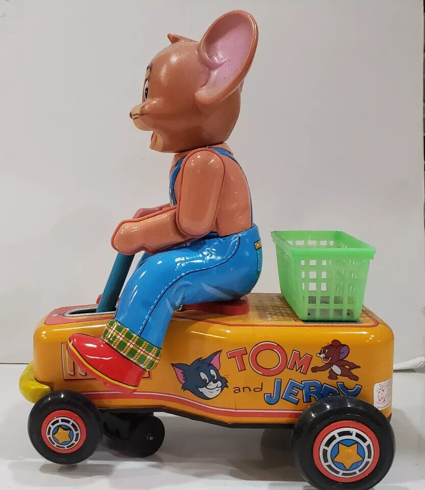 MINTY 1960's "TOM AND JERRY BATTY/OP HAND CAR" SUPERB LITHOS- TESTED ...