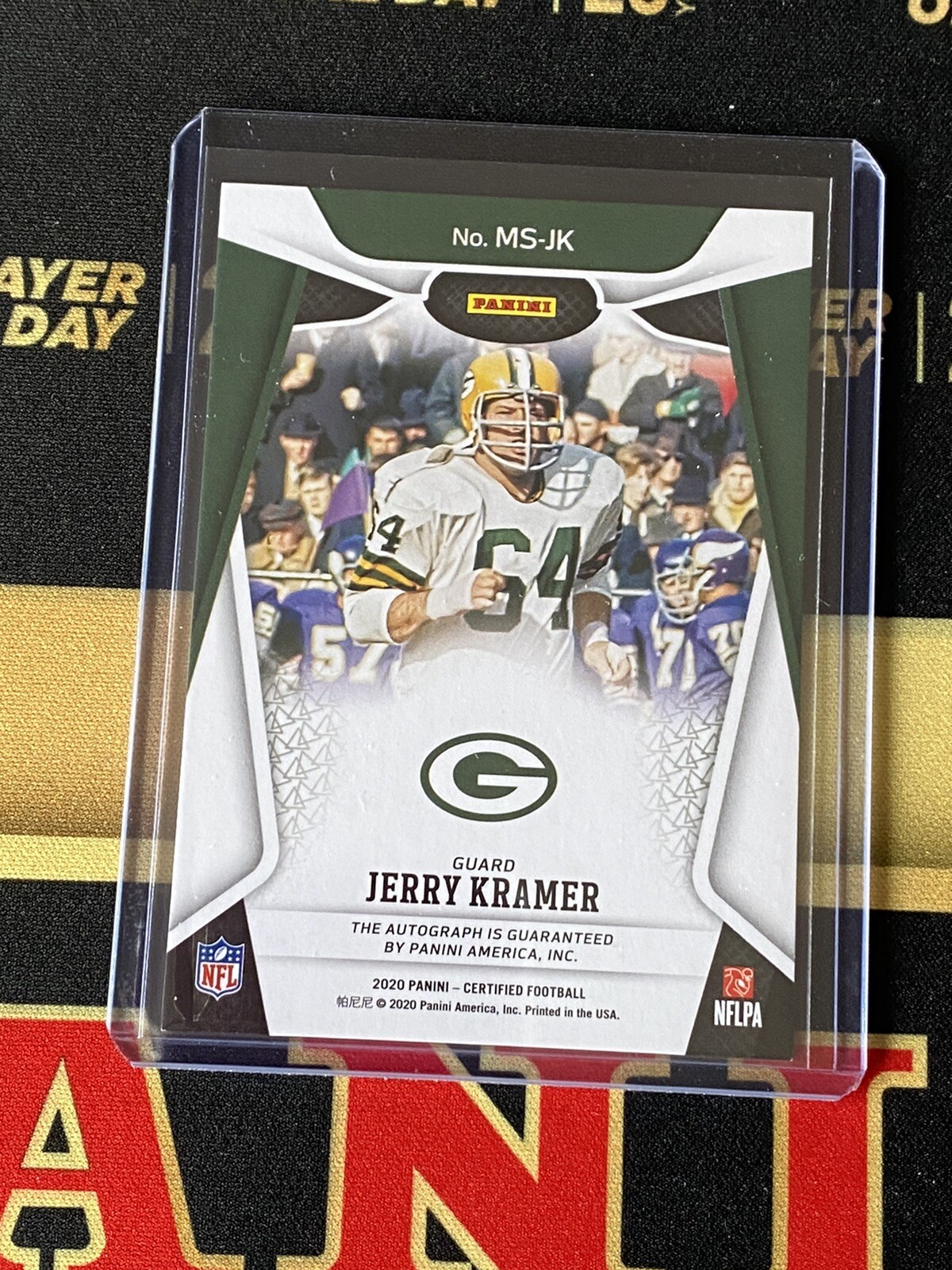 2020 Certified Football JERRY KRAMER RED MIRROR Signatures AUTO #’d /35 ...