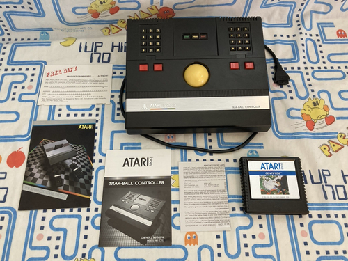 Atari 5200 Trackball Controller CX53 w/ Centipede TESTED WORKING read ...