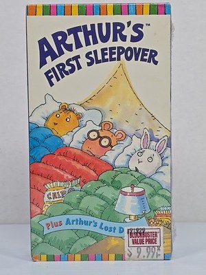 Arthur’s First Sleepover / Arthur's Lost Dog VHS Tape PBS Blockbuster ...
