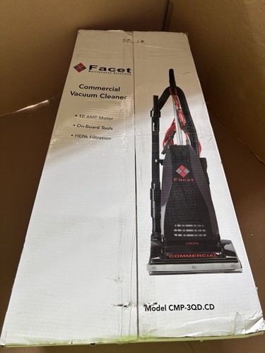 Facet Heavy Duty Commercial Upright Vacuum Cleaner CMP-3QD.CD Black | eBay
