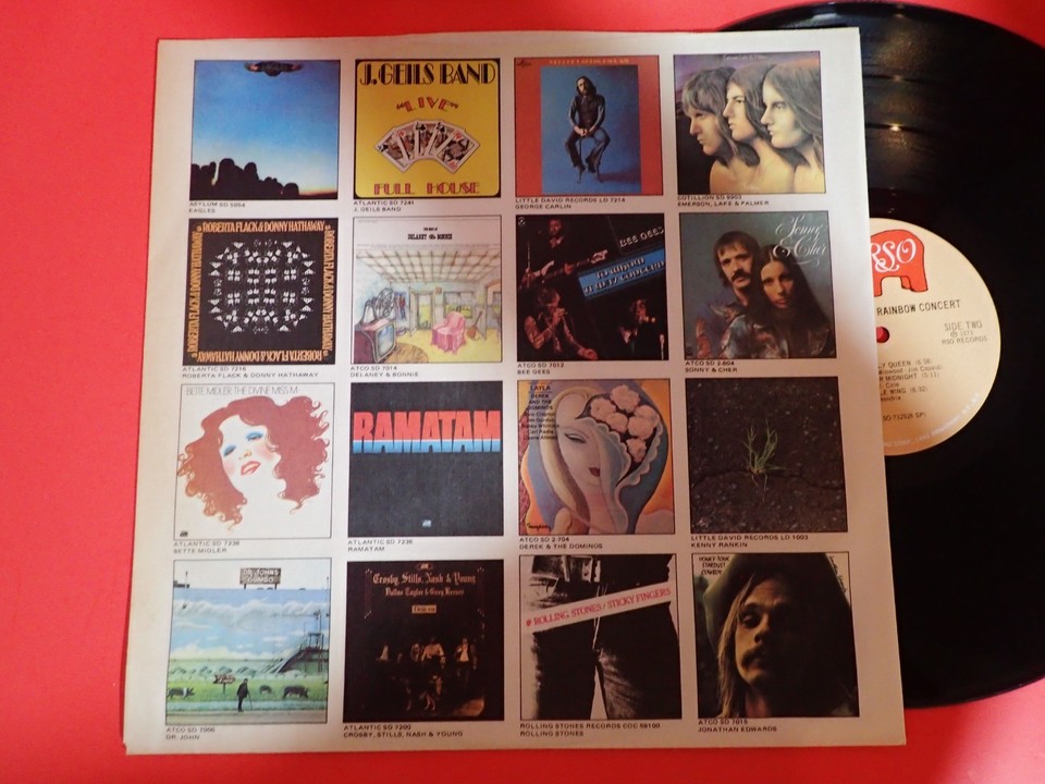 ERIC CLAPTON – ERIC CLAPTON'S RAINBOW CONCERT - VINYL LP 1973 RSO | eBay