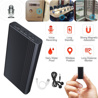 MP3 Spy Magnetic Recording Device Voice Activated Mini Mic Audio ...