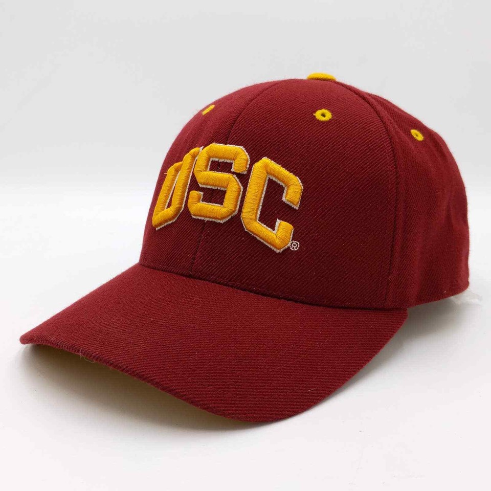 Vintage USC Trojans Wool Fitted Hat NCAA University College Sport Red ...