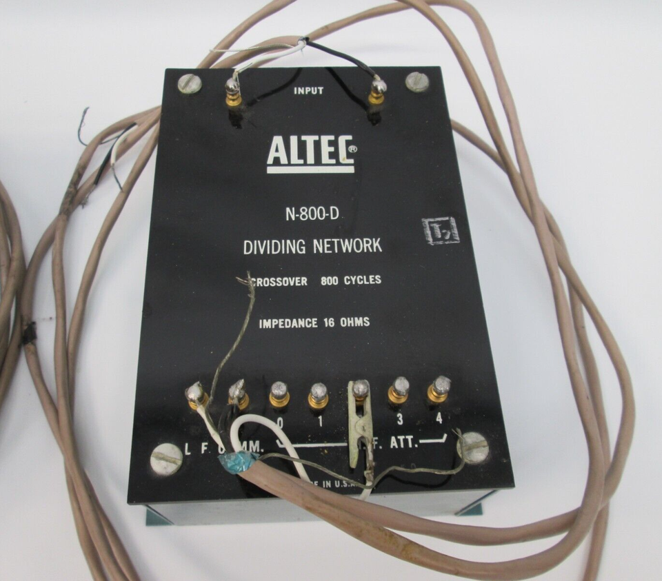 Vintage Altec N-800-D Crossover Dividing Network Pair | eBay