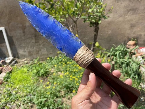 Hand carved opal dagger DIY Quartz Crystal knife wanf point healing ...