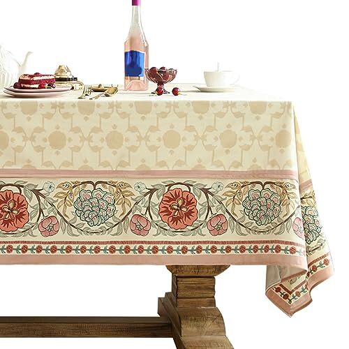 Designer Beige French Tablecloth,Luxury Velvet 71X71 Inches Kulom ...
