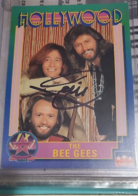 Bee Gees Barry Gibb Autograph Signed Card Vintage 1991 RARE | eBay