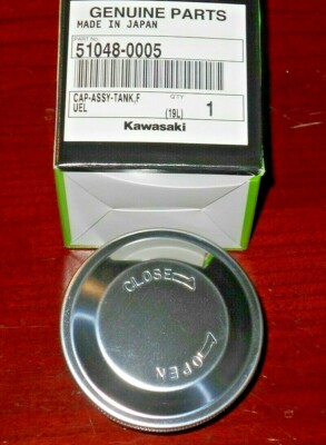 KAWASAKI MULE 520,550,600,610,KAF400 CHROME METAL GAS,FUEL TANK CAP ...