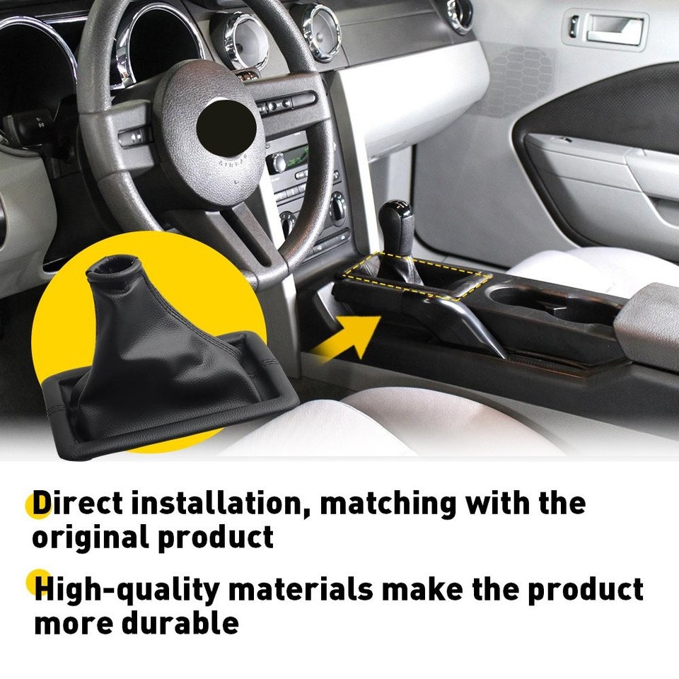 8R3Z-7277-AA Manual Transmission Shifter Boot Cover For 2005-2009 Ford ...