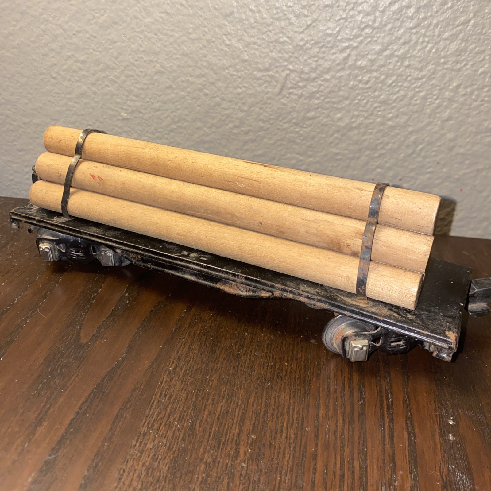 Prewar O Gauge Flyer Train Log Flat Car Metal Frame -READ | eBay