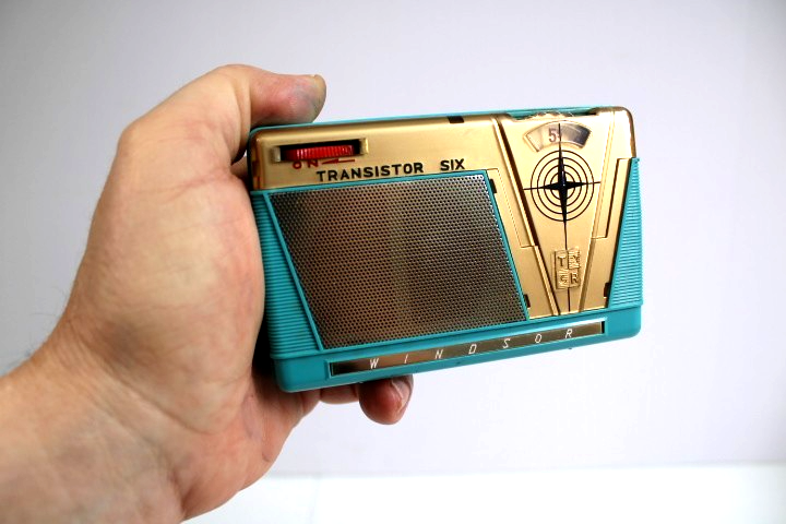 VINTAGE 50s ATOMIC SPACE AGE NEAR MINT BLUE WINDSOR ANTIQUE OLD ...