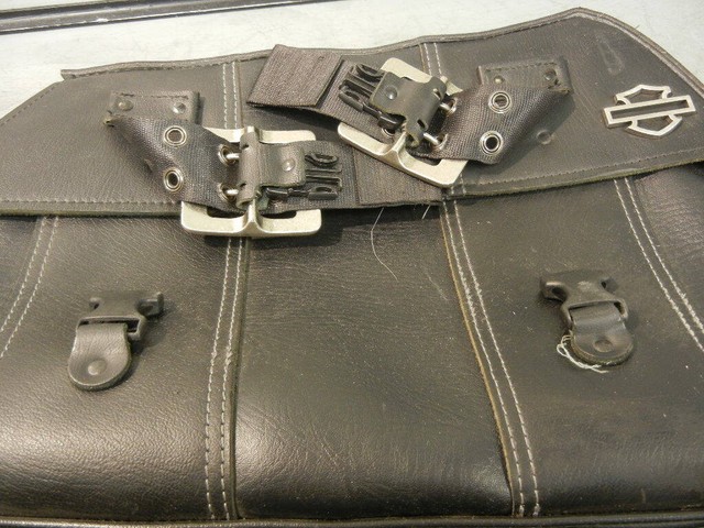 NOS Genuine Harley 2004 up XL Sportster Distressed Leather Saddlebags ...